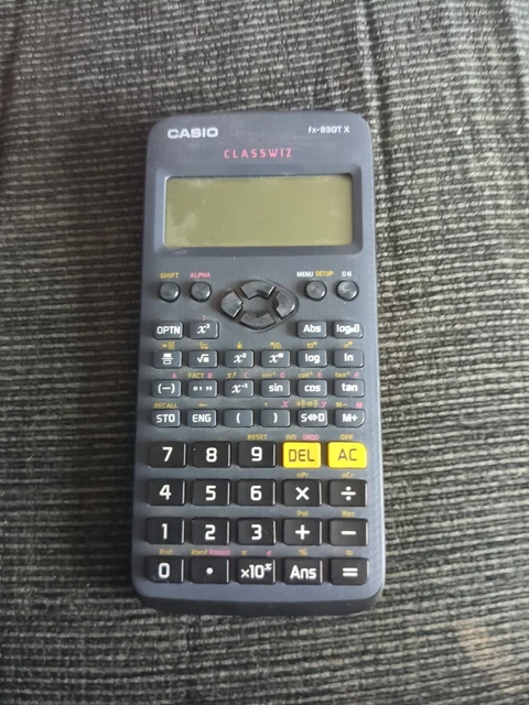 CASIO FX-83GTX SCIENTIFIC Calculator UK Exam Approved GCSE Black ( No ...