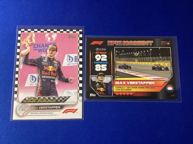 2022 FORMULA 1 Racing Base Checker Flag Winners #159 Topps Turbo Max ...