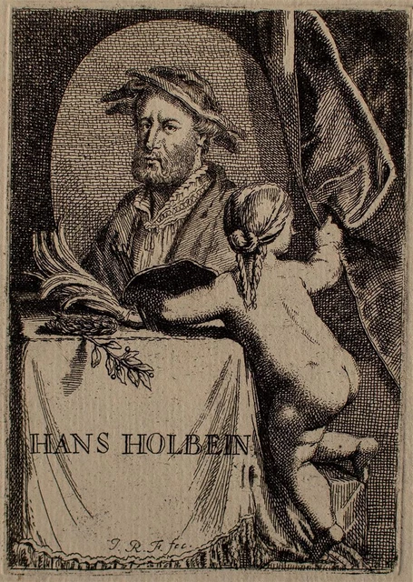 JOHANN RUDOLF FÜSSLI Porträt Hans Holbein Maler Renaissance Kupferstich 18 Jh EUR 96,00 ...
