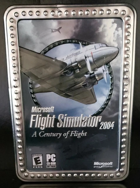 MICROSOFT FLIGHT SIMULATOR 2004 A Century Of Flight SteelCase PC CD-ROM ...