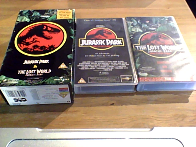 JURASSIC PARK THE LOST WORLD UNIVERSAL UK VHS PAL VIDEO 2-Tape BOX SET 1998 £29.99 - PicClick UK