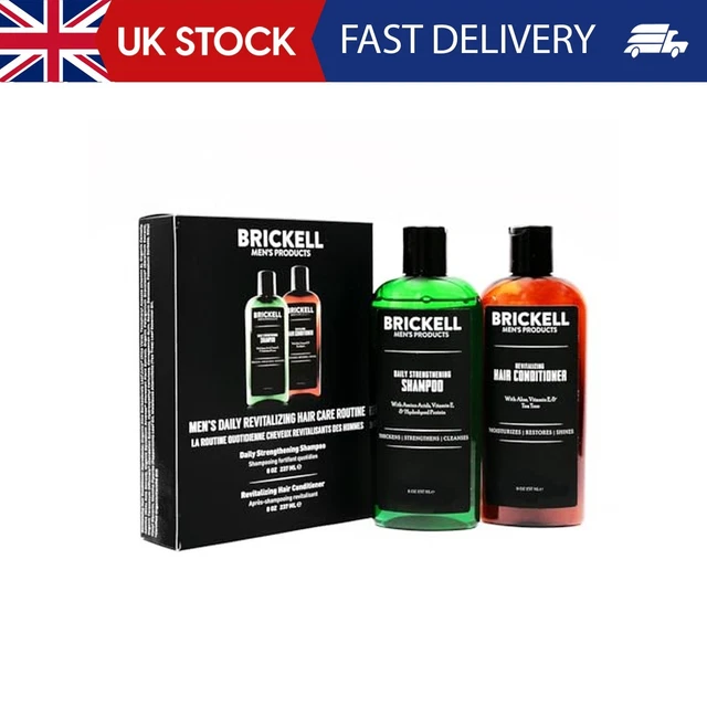 BRICKELL MEN’S DAILY Revitalizing Hair Care Routine, Mint and Tea Tree ...