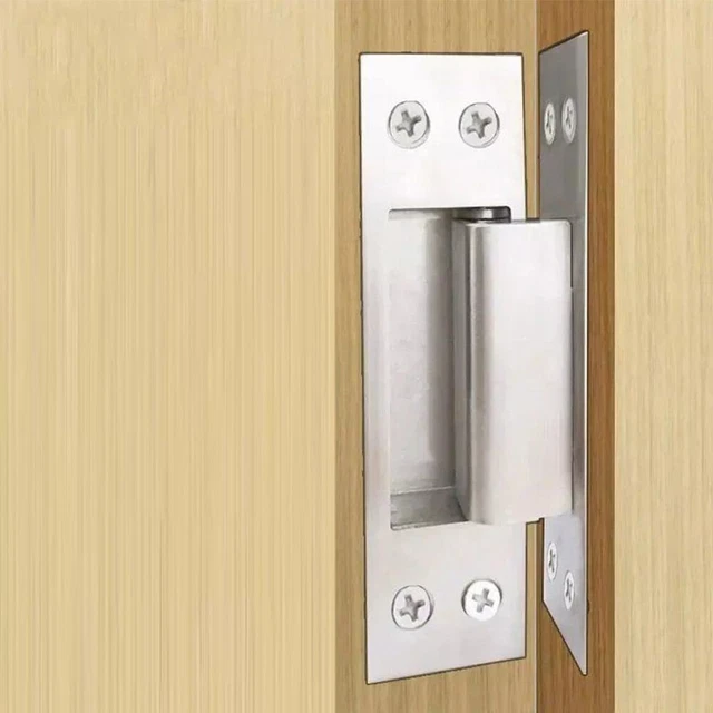 CHARNIÈRE DE PORTE transversale invisible pour portes en bois ...
