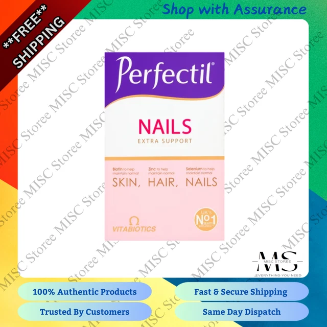 VITABIOTICS PERFECTIL PLUS Nails Extra Support - 60 Tablets EXP 02/26 £ ...