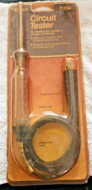 VINTAGE SEARS AUTOMOTIVE Circuit Tester 6-12 Volt Electrical Test Light ...