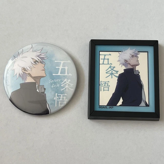 JUJUTSU KAISEN GRAN Intercambio Exposición Satoru Gojo Lata Insignia Marco Imán Mir EUR 80,09 ...