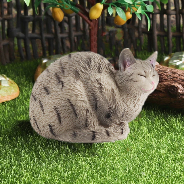 STATUA GATTO PLASTICA gatti statua gatto per giardino gatto giardino ...