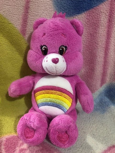8& PLUSH PINK Cheer Rainbow Funtastic Care Bear Beanie Baby Boy Girl ...