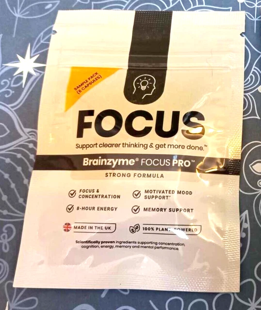FOCUS BRAINZYME FOCUS Pro Strong Formula 6 Capsules £2.50 - PicClick UK
