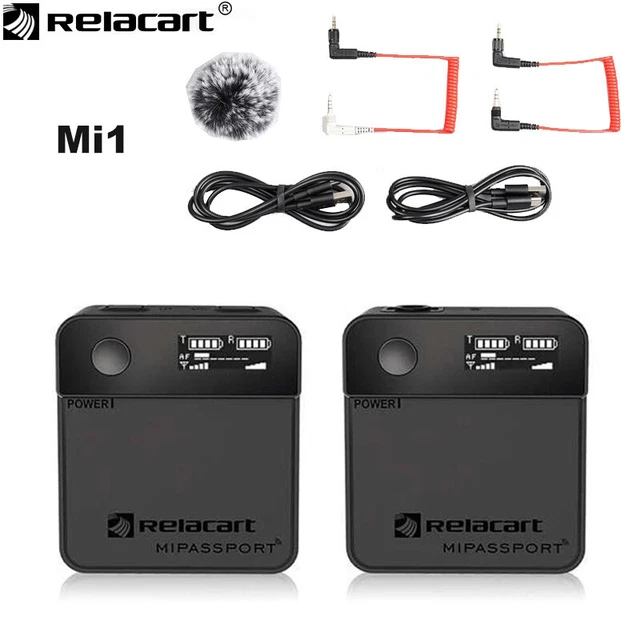 RECEPTOR TRANSMISOR SISTEMA de micrófono de solapa inalámbrico Relacart ...