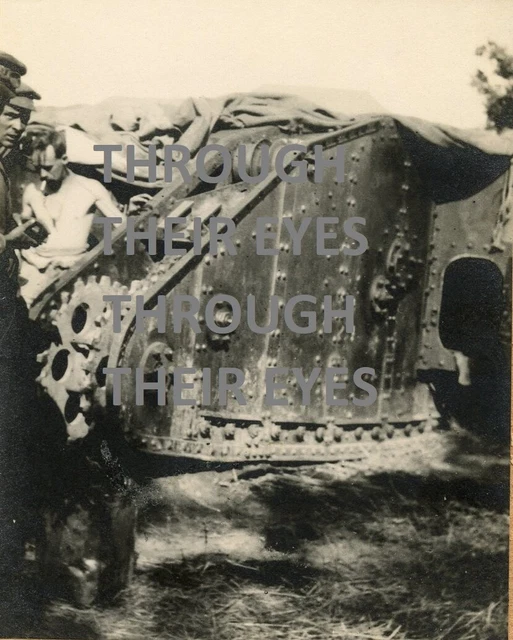 ORIGINAL WW1 PHOTO British Tank in Palestine Battle of Gaza 1917 .. £50 ...