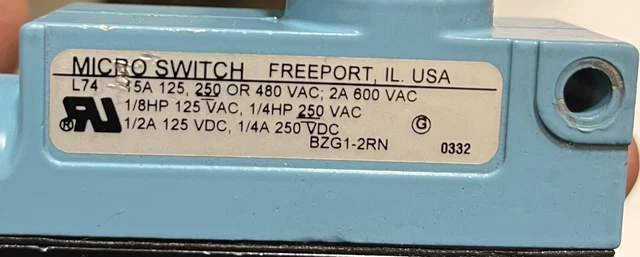 MICRO SWITCH L74 $50.00 - PicClick