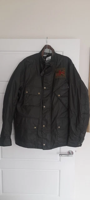 BARBOUR STEVE MCQUEEN International Vintage Joshua A7. ISDT. Olive. XL ...