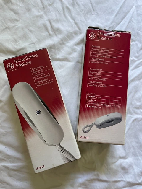 2 X GE Deluxe Slimline Telephone - Model 29252GE £5.43 - PicClick UK