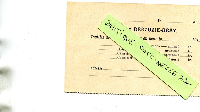 COMMERCY CARTE PUB Madeleines de la Cloche d'Or Debouzie Bray 24 rue ...