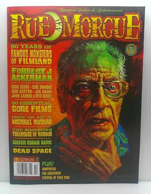 RUE MORGUE MAGAZINE #83 Monstres Célèbres De Filmland Forrest J ...