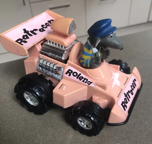 VINTAGE 1980S ROLAND Rat Push Pull toy car Ratracer Very Rare - Perfect ...
