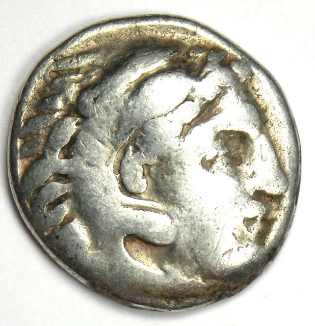 ANCIENT ALEXANDER THE Great AR Drachm Silver Coin 323 BC - Fine / VF ...