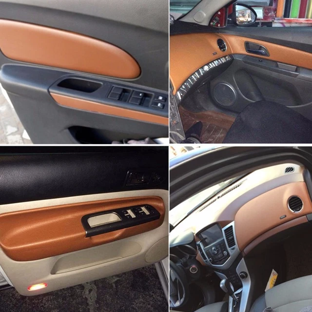 DIY AUTO INNENRAUM Vinyl Aufkleber Leder Textur Armaturenbrett Rand ...