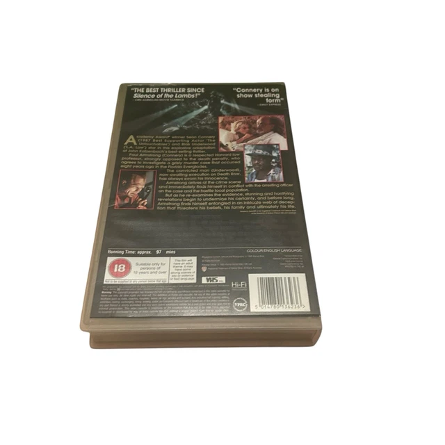 JUST CAUSE (VHS) 1995 Big Box, Sean Connery, Laurence Fishburne ...