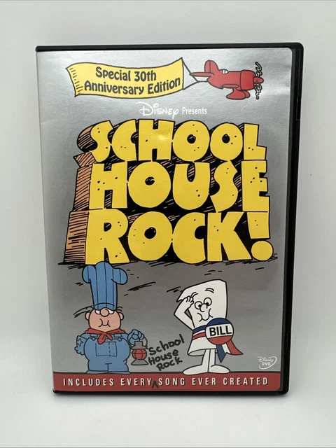 DISNEY PRESENTS SCHOOL House Rock! DVD 2-Disc Special 30th Anniversary ...