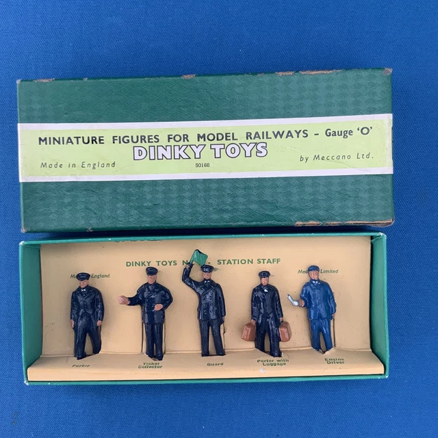 DINKY TOYS MECCANO Railway Station Staff Set O Gauge Mint in Original ...