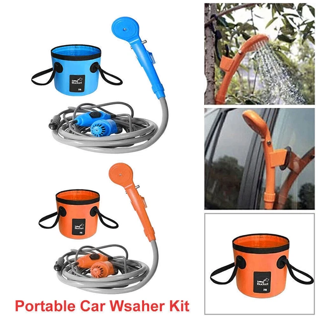 12V PORTABLE OUTDOOR Travel Shower Kit Car Shower RV Outdoor Camping ...