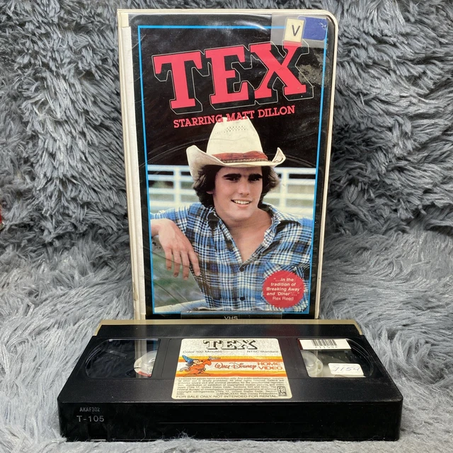 TEX STARRING MATT Dillon VHS Tape 1982 Disney Home Video Clamshell Movie Rare £17.88 - PicClick UK