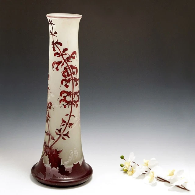 AN EMILE GALLE Twenty Four Inch Cameo Glass Floor Vase c1900 £6,000.00 ...