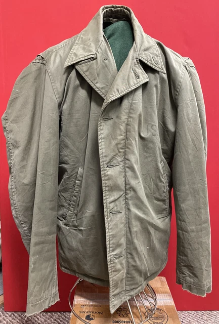 WWII/2 US NAVY/USMC RARE M-1941 USN marked field jacket EUR 136,03 ...