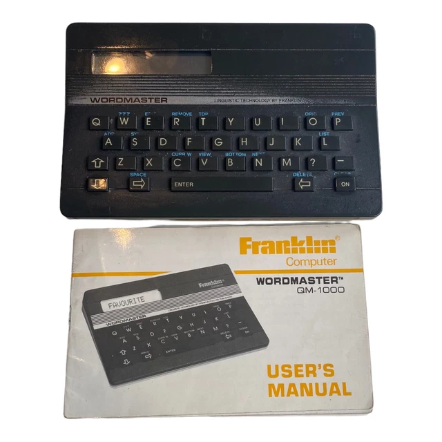 VINTAGE 1987 DESKTOP Wordmaster WM-1000 Franklin Computer Linguistic ...