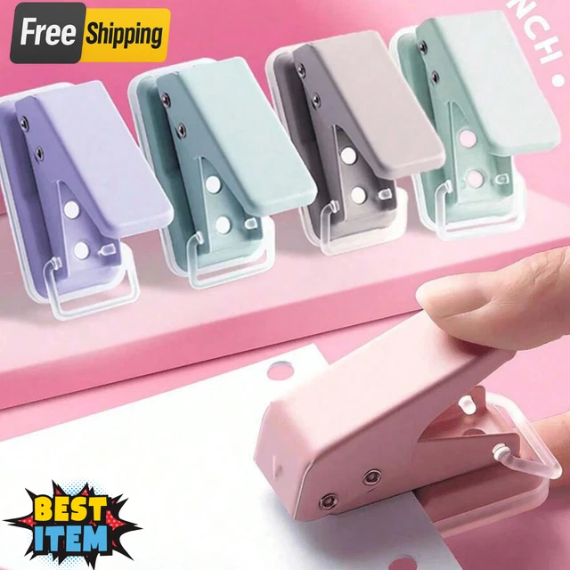1PC MINI SINGLE Hole Punch Manual Paper Cutter for Office Binding ...