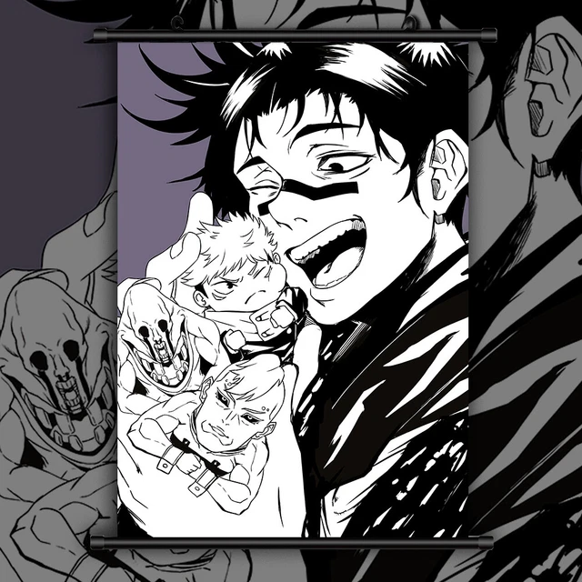 JUJUTSU KAISEN RYOMEN Sukuna Choso Banner Wall Poster Scroll Home Decor ...