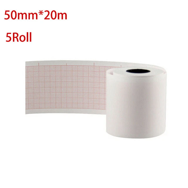 5ROLL RECORDING PAPER 50mm*20meter Thermal Printer Paper For ECG ECG ...