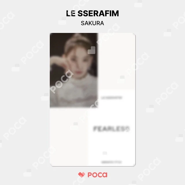 [LE SSERAFIM SAKURA] FEARLESS version japonaise WEVERSE Photocard... EUR 5,69 - PicClick FR