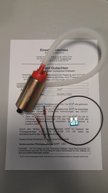 POMPA ICOM JTG gtx incl. filtro e accessori pompa gpl pompa gas ...