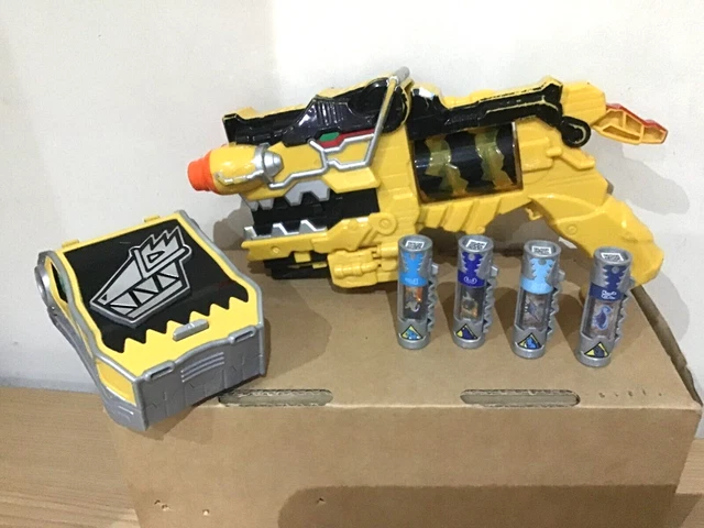 POWER RANGERS DINO Charge Dx Yellow Morpher Gun + Talking Dino Com + 4 ...