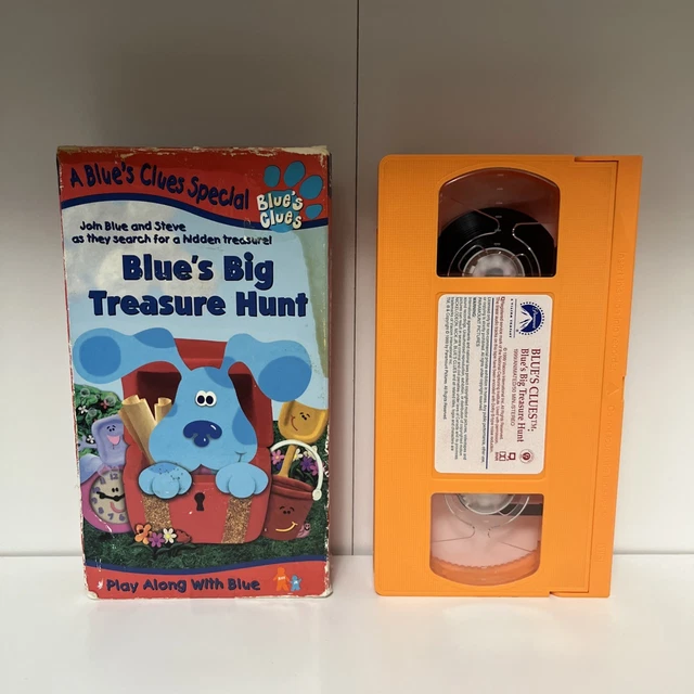 BLUE'S CLUES BLUE’S Big Treasure Hunt VHS Good Condition VHS Rare ...