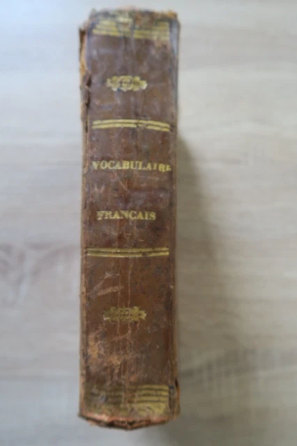 LIVRE ANCIEN, NOUVEAU vocabulaire de la langue française 1849 ...