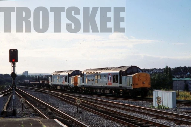 35MM SLIDE BR British Railways Diesel Loco Class 37 37674/670 Plymouth ...