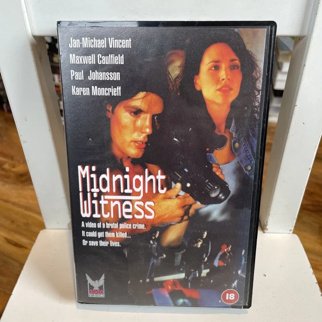 MIDNIGHT WITNESS BIG Box Ex Rental Vhs Tape Starring Jan-Michael ...