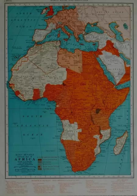 RARE 1941 ATLAS Map World War II Europe/ Mediterranean & Africa w ... RARE 1941 ATLAS Map World War II Europe/ Mediterranean & Africa w ...