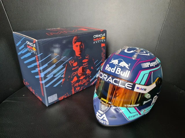 MAX VERSTAPPEN MIAMI 2023 helmet 1/2 scale + original papper box EUR ...