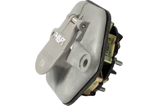 PHILLIPS TRAILER SOCKET SAE-J5606 12V 30A 5 Ground Circuit Capacity ...