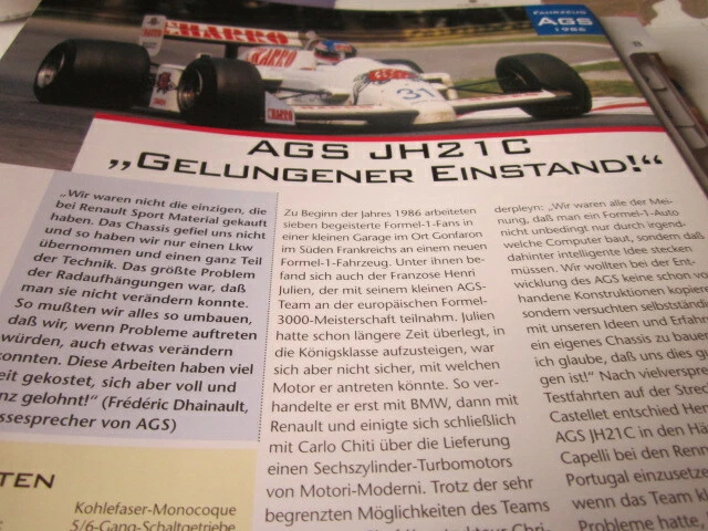 FORMEL 1 CHRONIK Fahrzeuge AGS JH21C 1986 EUR 4,83 - PicClick DE