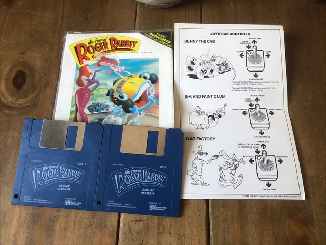 COMMODORE AMIGA WHO Framed Roger Rabbit 1988 £26.99 - PicClick UK