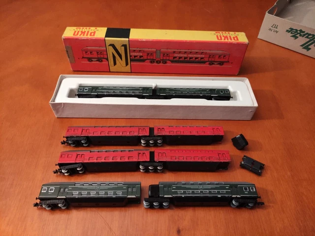 PIKO 5/4137-010 SPUR N Doppelstockwagen-Zug, 2-teilig, DR, Epoche IV ...