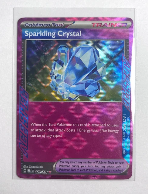SPARKLING CRYSTAL 142/142 Pokemon Sv07: Stellar Crown Holo Tool $2.27 ...