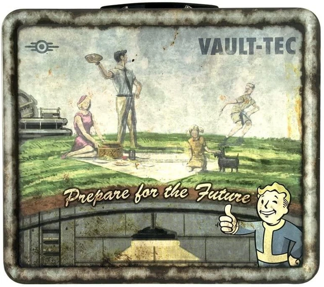 FALLOUT 4 VAULT-TEC Replica De Tote De Lata Envejecida EUR 44,33 ...