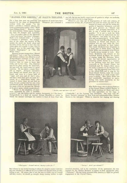 1894 DICK WHITTINGTON Drury Lane Lily Harold Hansel Gretel EUR 14,08 ...